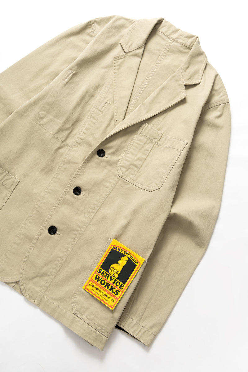 Drill Server Suit Jacket - Khaki – Service Works London