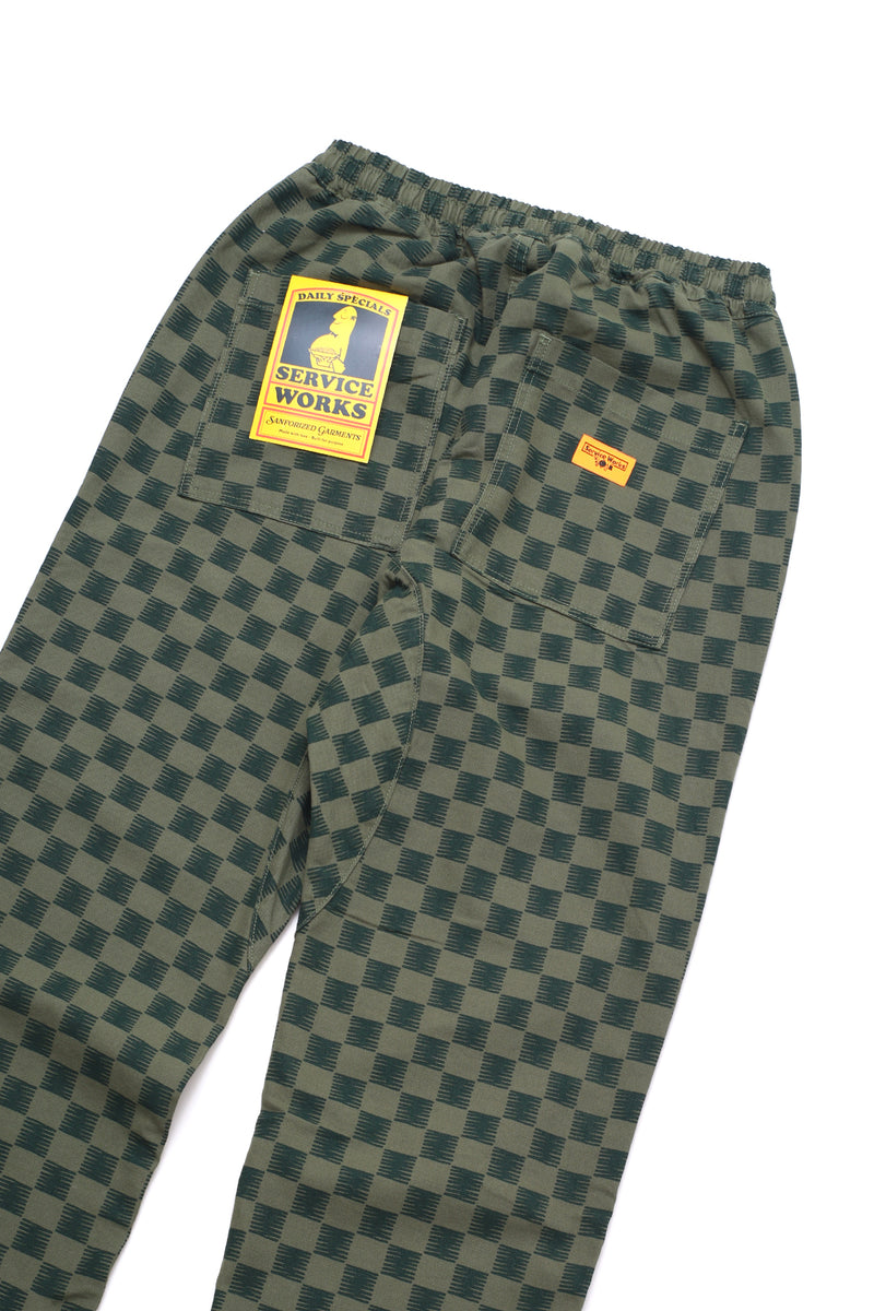 Classic Chef Pants - Green Checker – Service Works London