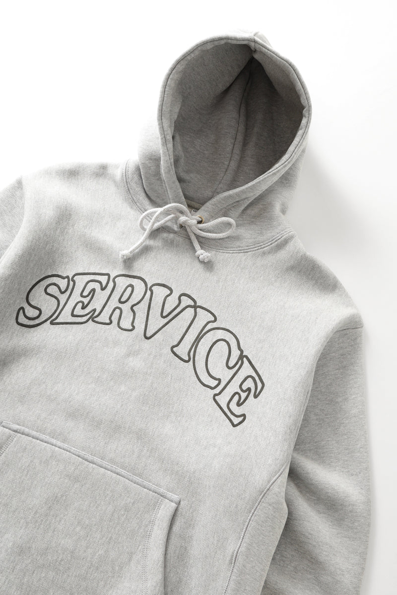 Arch Logo Hoodie - Marl Grey – Service Works London