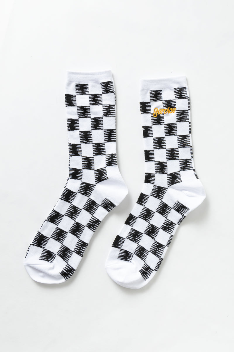 Checker Socks - Mono – Service Works London